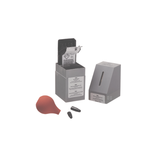 Dräger Air-flow tester kit contained in carrying box, comprising aspir ...